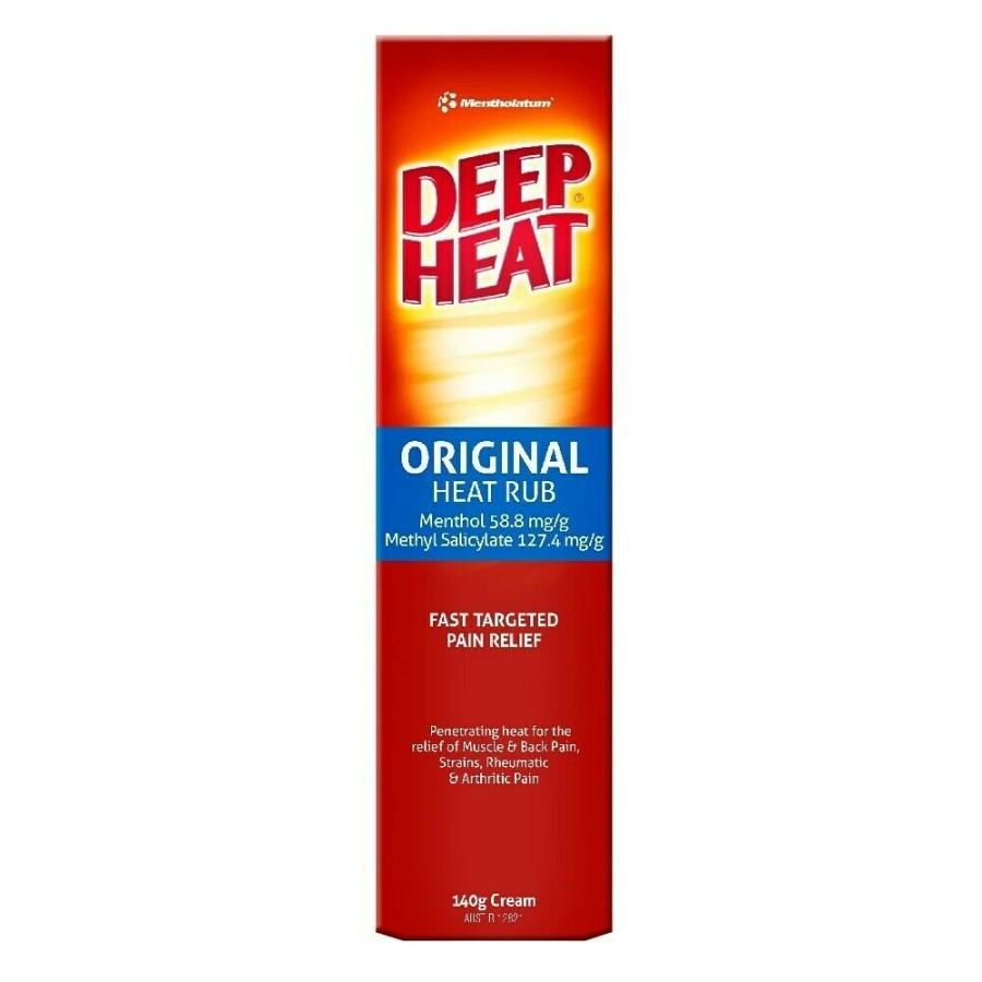 Jual DEEP HEAT Original Heat Rub 140g Cream Mentholatum Australia ORI ...