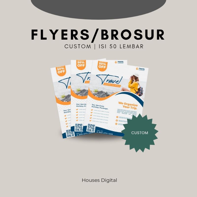 Jual [A5] CETAK CUSTOM FLYERS/BROSUR | Shopee Indonesia