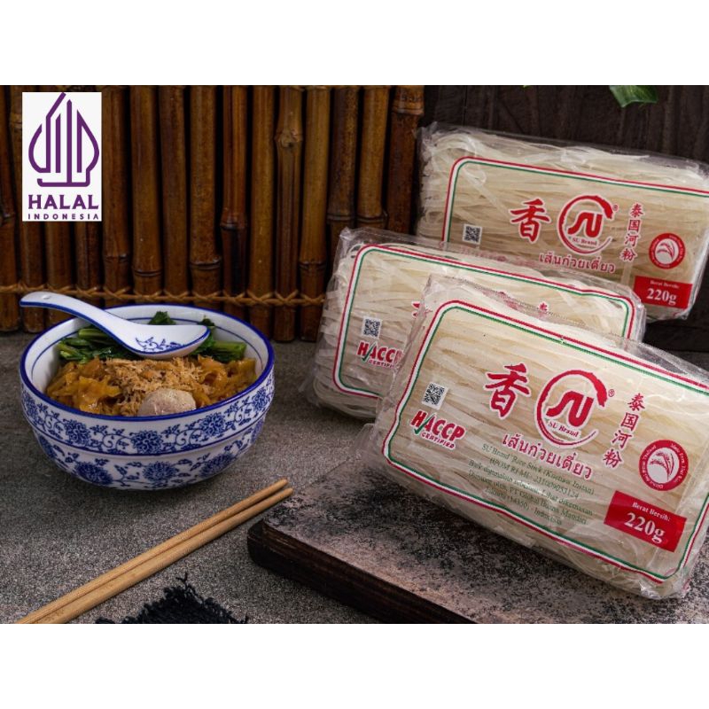 Jual kwetiau kering 220 gram su / mie tiau /mi tiau / rice stick ...