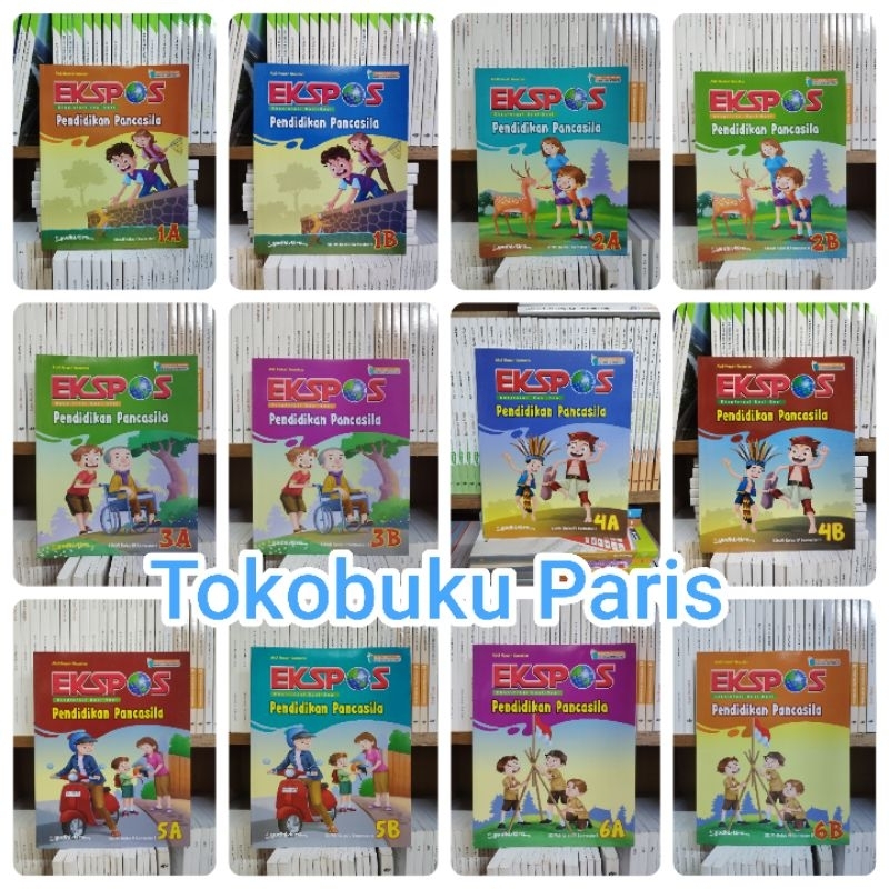 Jual ORI Buku EKSPOS Pendidikan Pancasila PPKN sd mi kelas 1A 1B 2A 2B ...