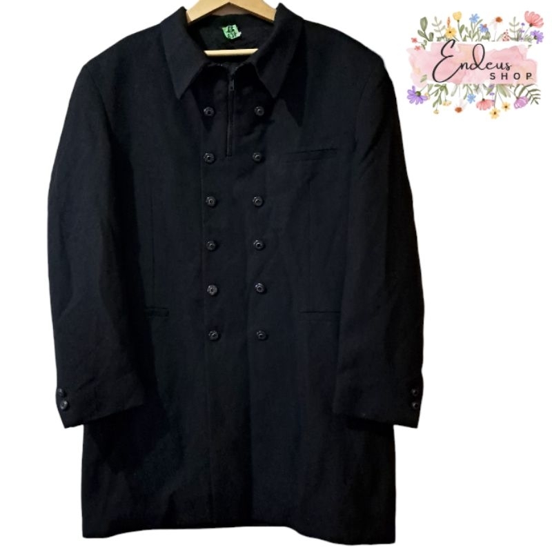 Jual COAT MANTEL BLAZER FORMAL CEWEK SIZE L WARNA HITAM | Shopee Indonesia