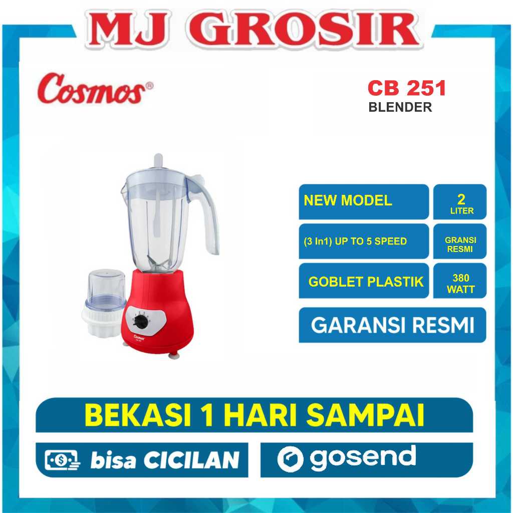 Jual BLENDER COSMOS CB 251 BLENDER MULTIFUNGSI 2 LITER | Shopee Indonesia