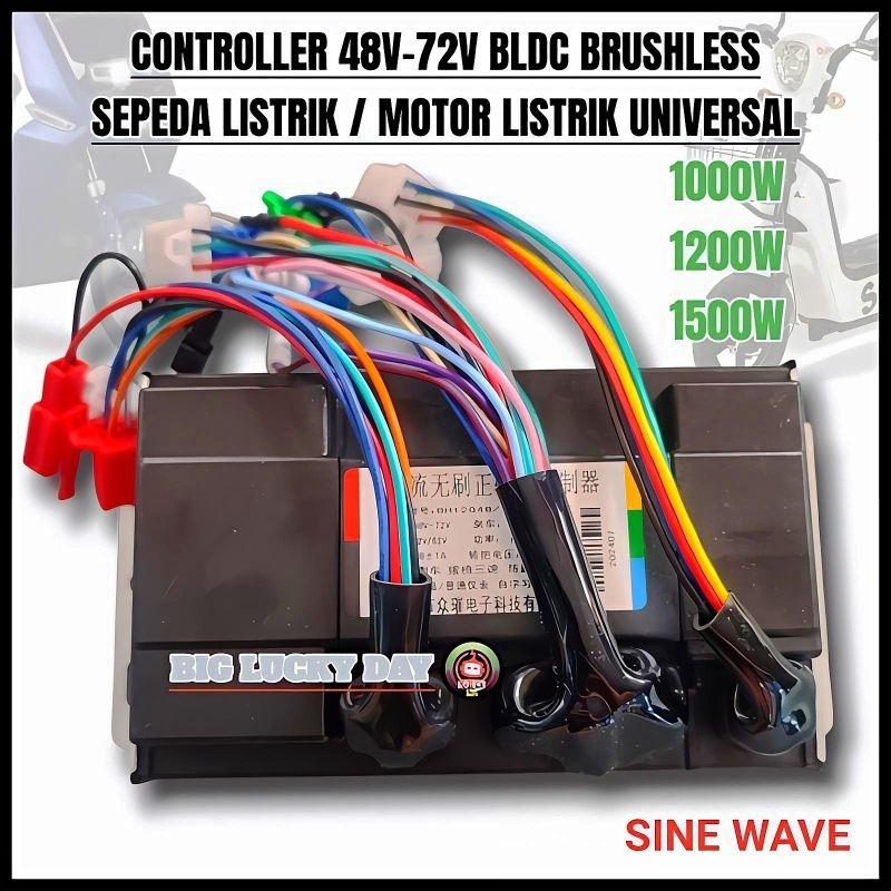 Jual CONTROLLER SEPEDA LISTRIK / MOTOR LISTRIK 48V-72V 1000W / 1200W ...
