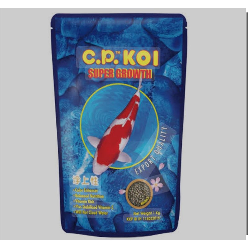 Jual CP KOI super growth kemasan 1kg | Shopee Indonesia