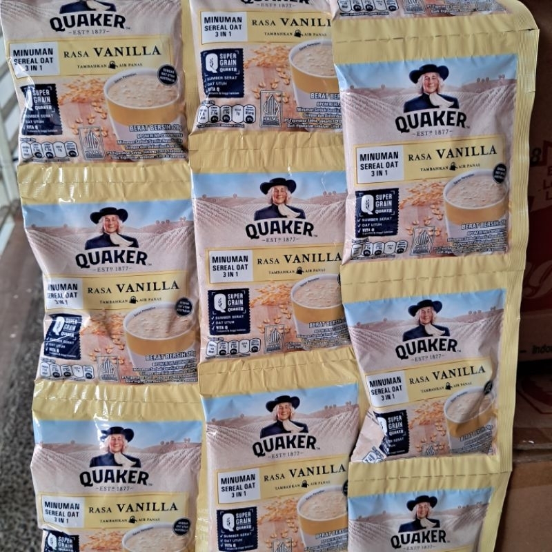 Jual Quaker Out 3in1 Rasa Coklat Vanila Minuman Sereal Oat 10pcs & 8pcs ...