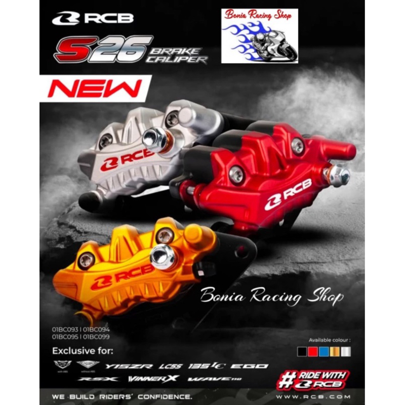 Jual Kaliper depan RCB S-Series 2 Piston type S26 Mio - MX - Fino ...