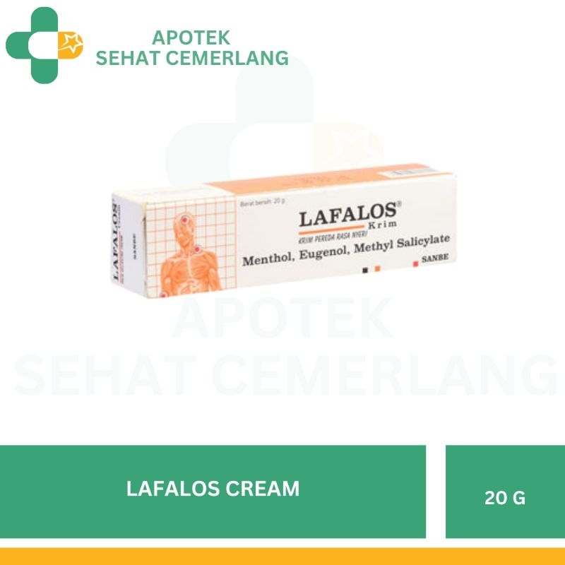 Jual Lafalos Cream 20 gram | Krim Nyeri Otot & Sendi | Krim Pereda Rasa ...