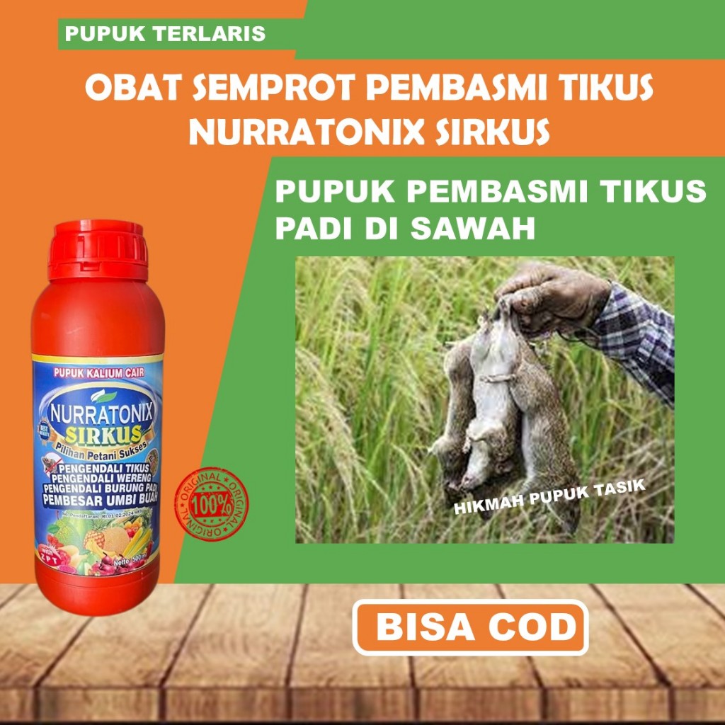 Jual OBAT HAMA TIKUS PADI NURRATONIX SIRKUS 500 ML - Pestisida Hama ...