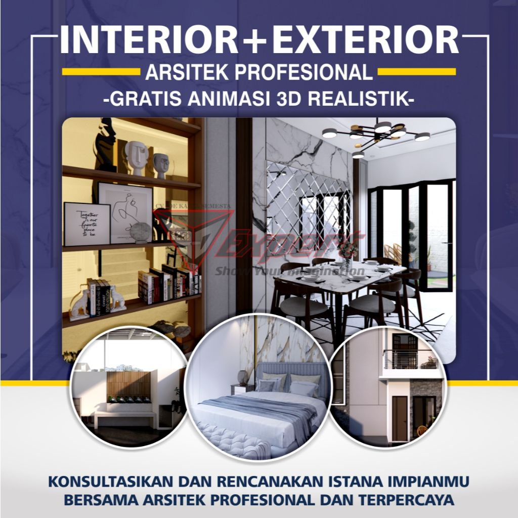 Jual Paket Desain 3D Eksterior dan Interior, Profesional, dan Murah ...