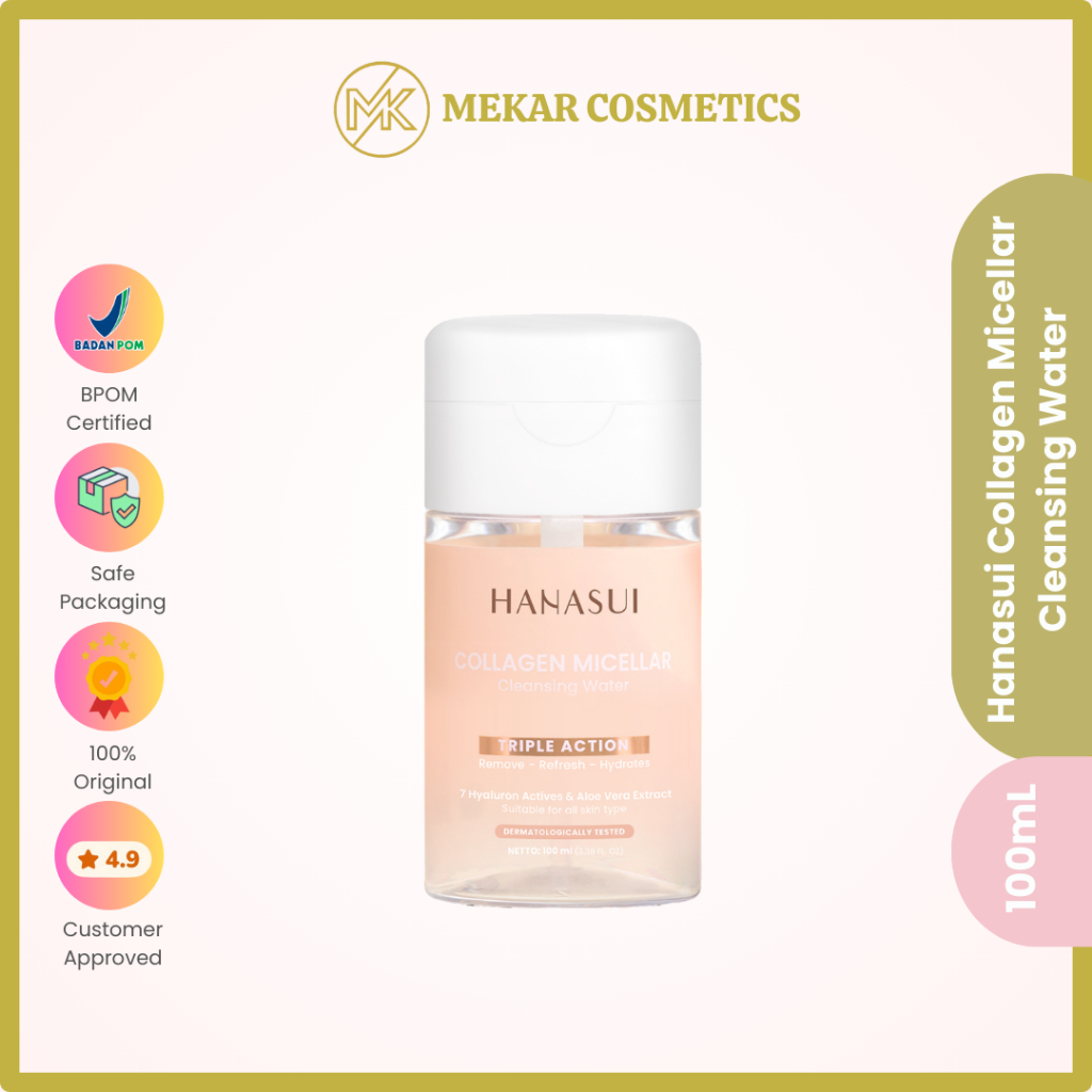 Jual HANASUI COLLAGEN MICELLAR CLEANSING WATER 100ML | Shopee Indonesia