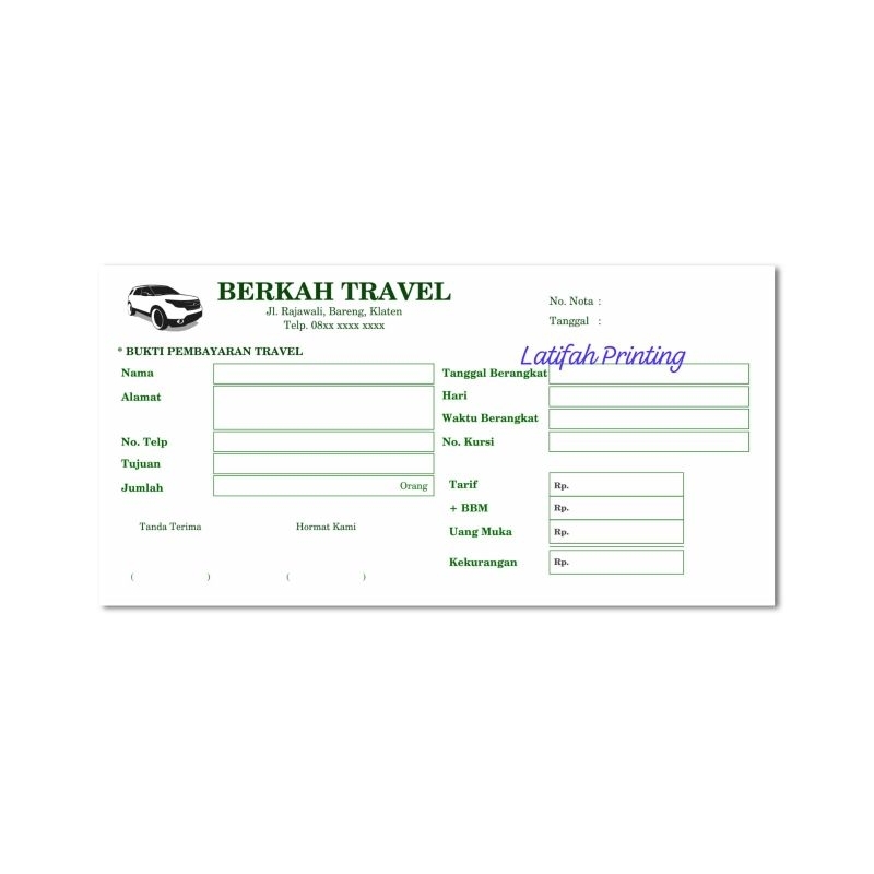 Jual Kwitansi Travel Hvs | Shopee Indonesia