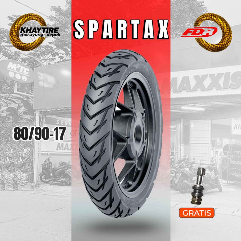 Jual Ban Motor Bebek FDR SPARTAX 80/90 Ring 17 Tubeless | Shopee Indonesia