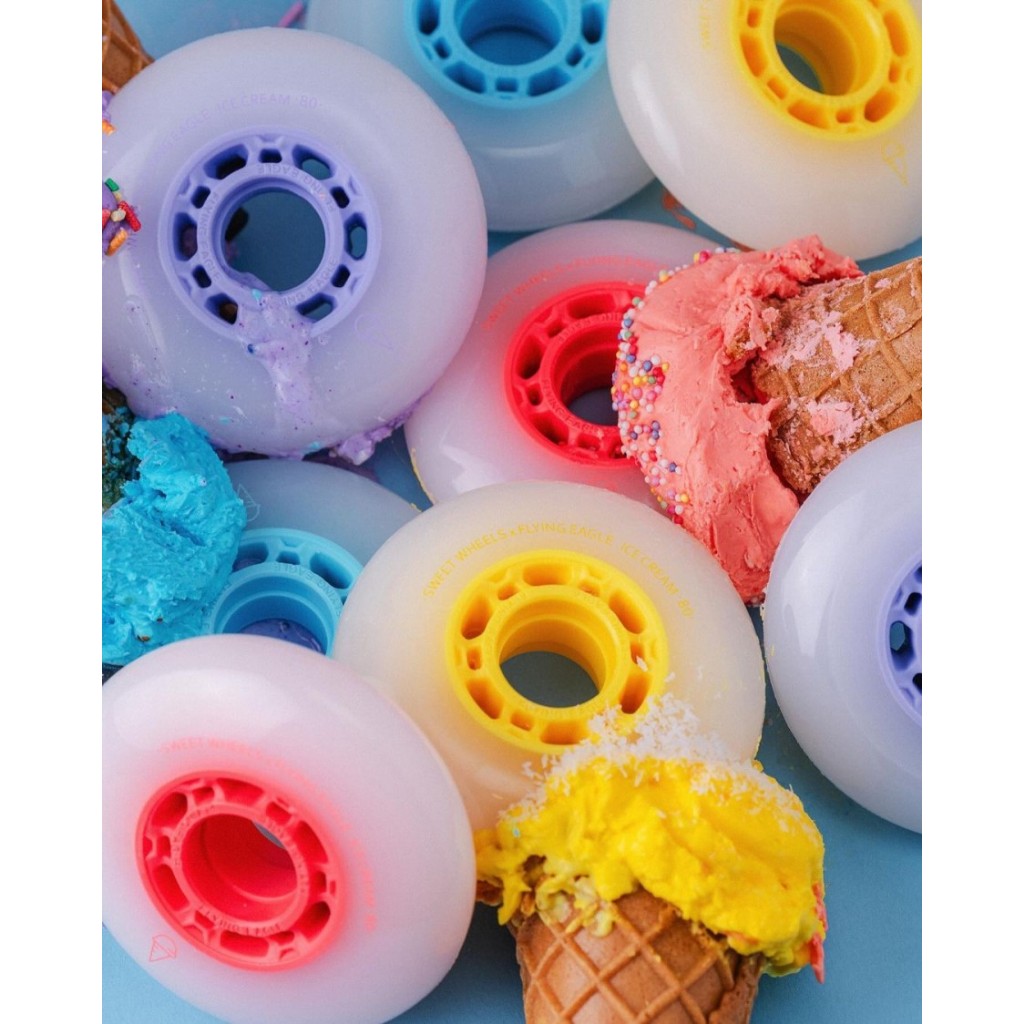 Jual Roda Inline Skate Flying Eagle x Sweet Ice Cream Wheels | Shopee ...