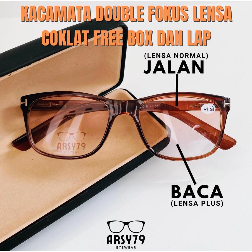 Jual Kacamata Double Fokus Baca Dan Jalan Kacamata 2 Fungsi Lensa ...