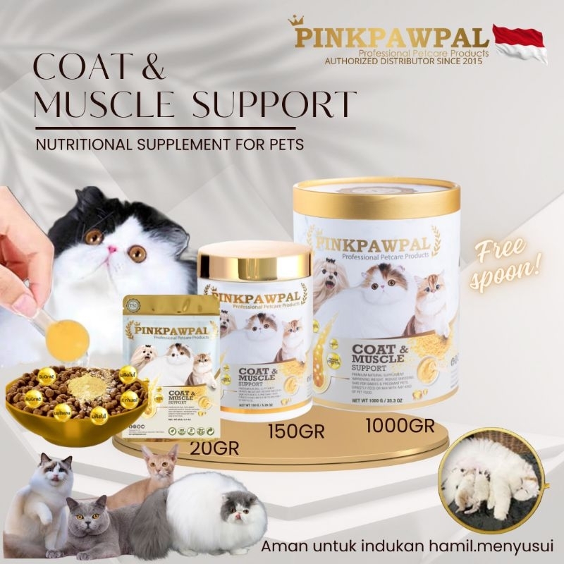 Jual PINKPAWPAL - Coat & Muscle Support - Vitamin Gorgeous Coat Atasi ...