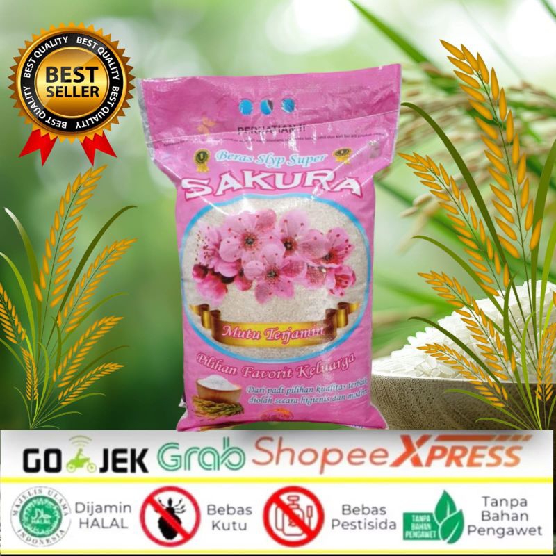 Jual Beras Cap Sakura 5 Kg/ 10 Kg/ 20 Kg/ Premium | Shopee Indonesia