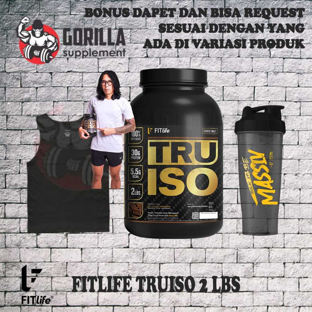 Jual Fitlife Truiso 2lbs 900 Gram True Isolate Tru Iso Whey Protein ...