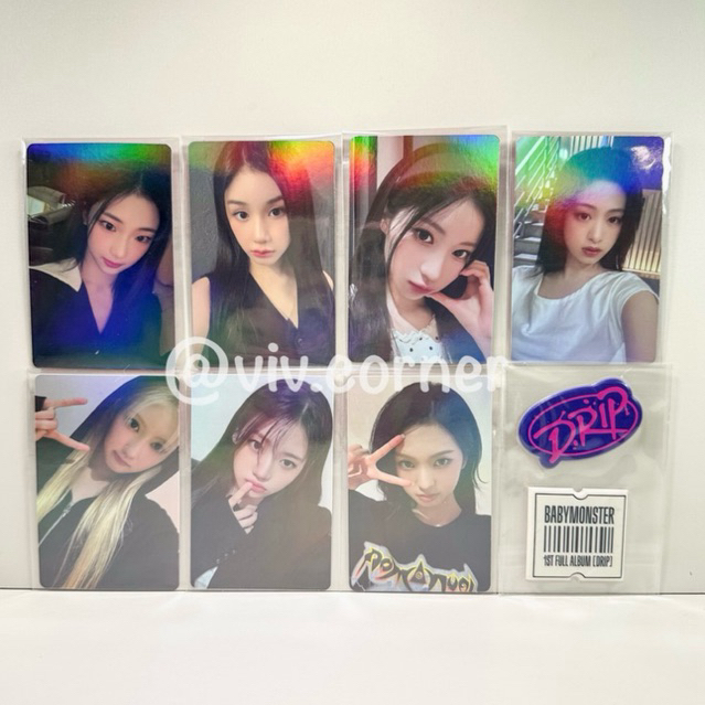 Jual [READY] BABYMONSTER Drip Official PC Special Photocard - POB Bene YGtag ver Baemon Holo PC ...