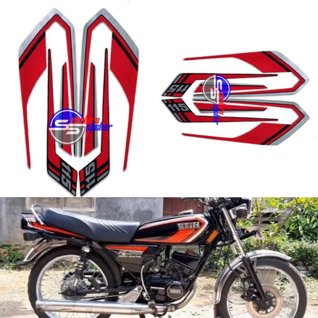 Jual STRIPING STIKER LIS LES POLET BODY MOTOR YAMAHA RXS RX SPECIAL 1992 MERAH FULLSET | Shopee ...