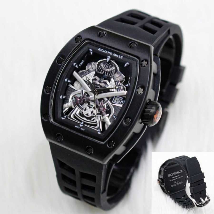 Jual ( Free Box ) JAM TANGAN PRIA ANALOG 3D SAMURAI JAPANESE RUBBER ...