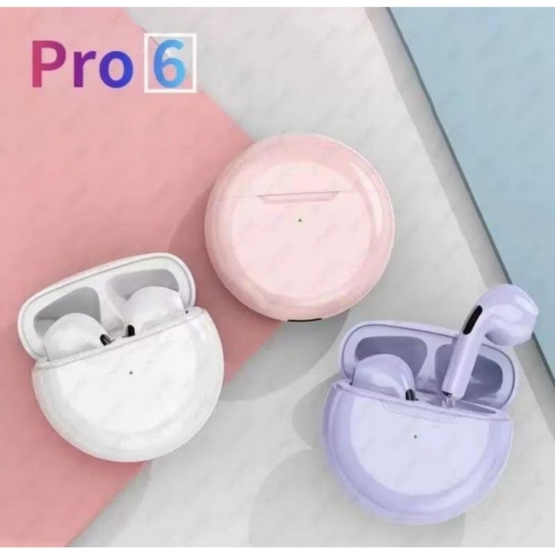 Jual Pro 6 TWS Wireless Bluetooth Earphone Headset | Shopee Indonesia