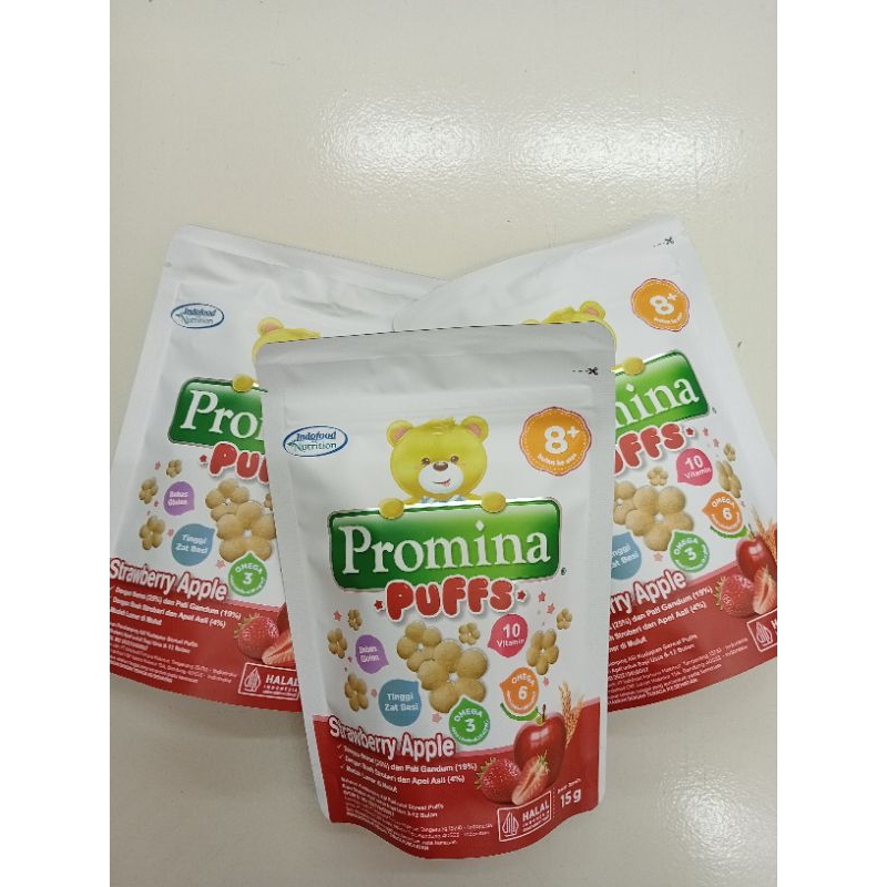 Jual Promina Puffs Strawberry Apple 15g | Shopee Indonesia
