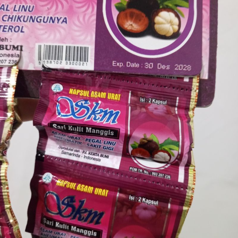 Jual sari kulit manggis SKM isi 20 sachet @40 kapsul | Shopee Indonesia