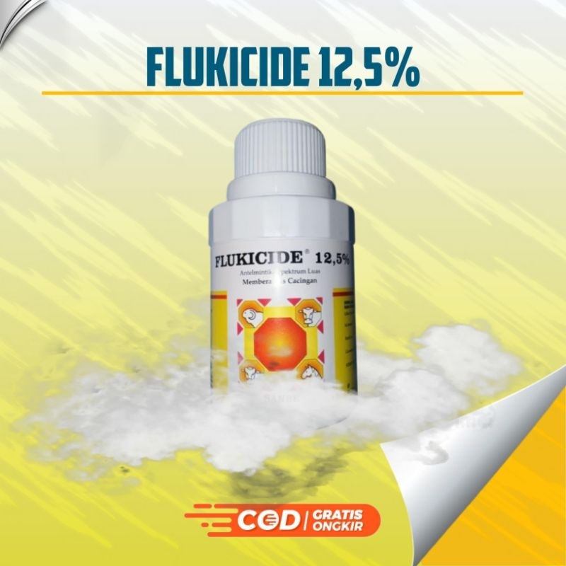 Jual FLUKICIDE Cair 100 ml Oral 12,5% Obat Cacing Minum Sapi Domba Kuda ...