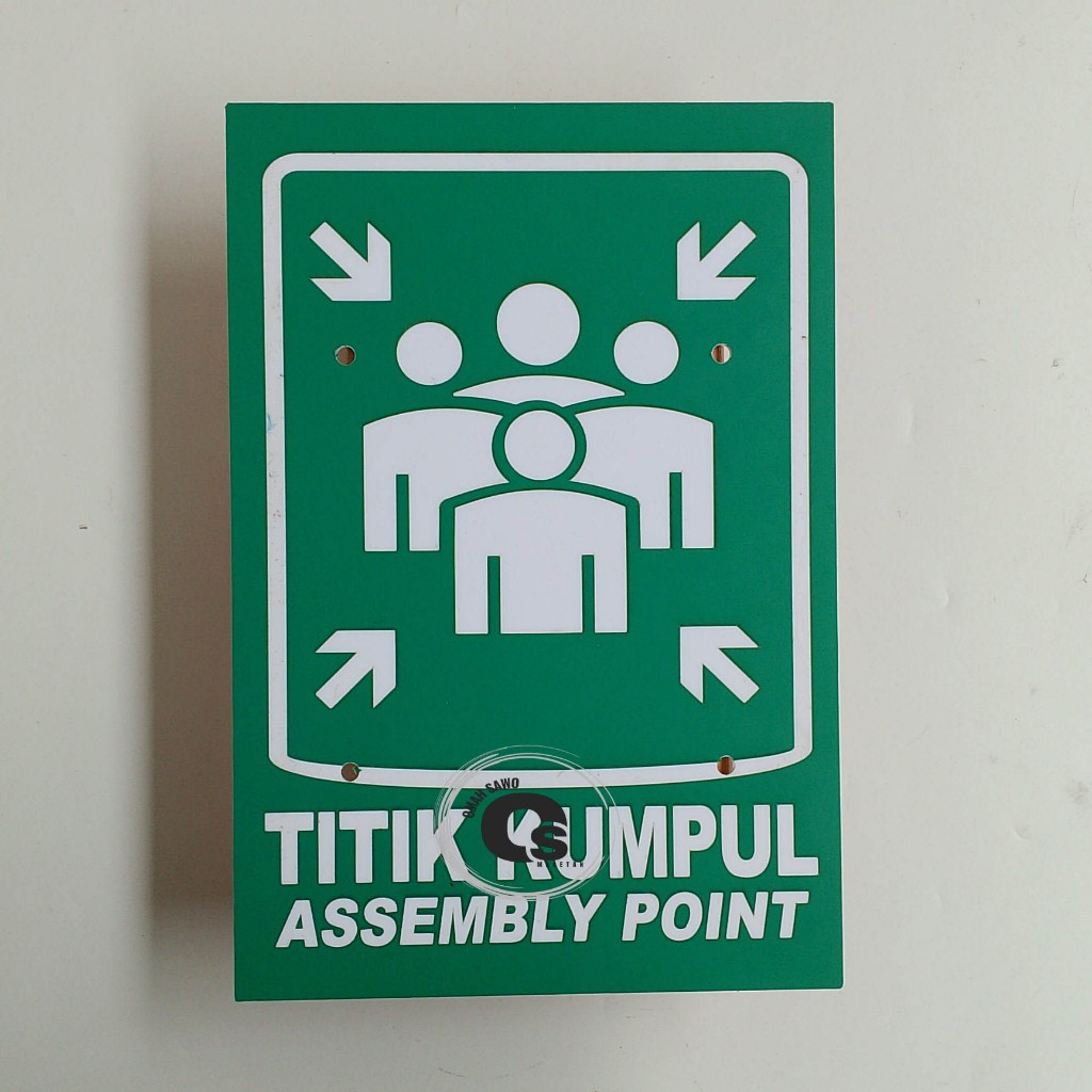 Jual Akrilik Titik Kumpul - Jalur Evakuasi - Assembly Point- Signage ...