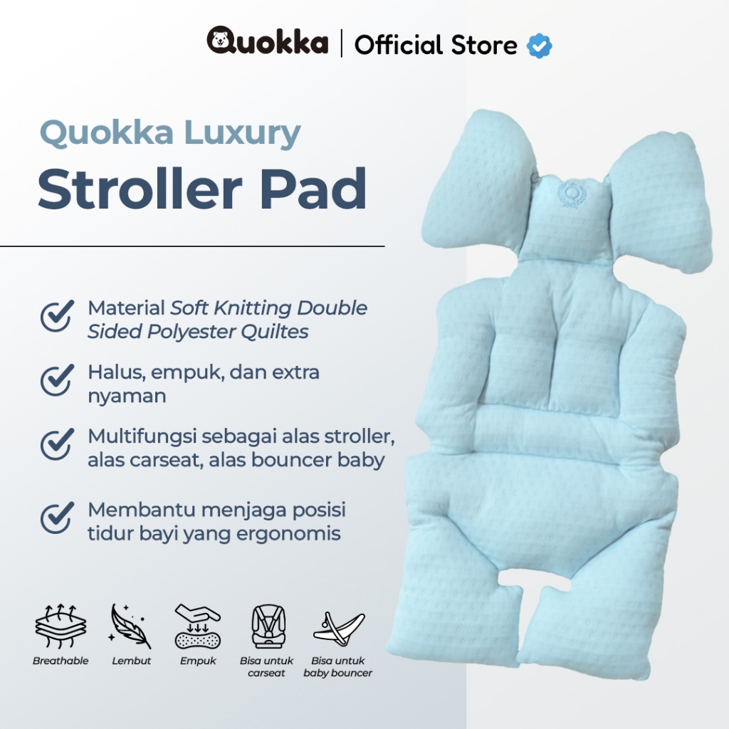 Jual QUOKKA Luxury - Stroller Pad Premium Alas Stroller Bayi Bantal ...