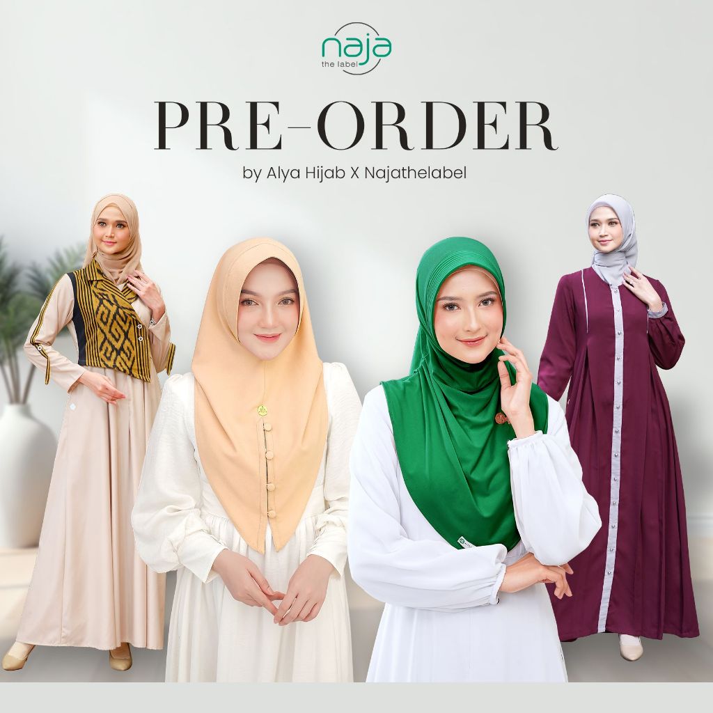 Jual (PO) HIJAB DAN DRESS - Alya Hijab by Naja X Naja The Label ...