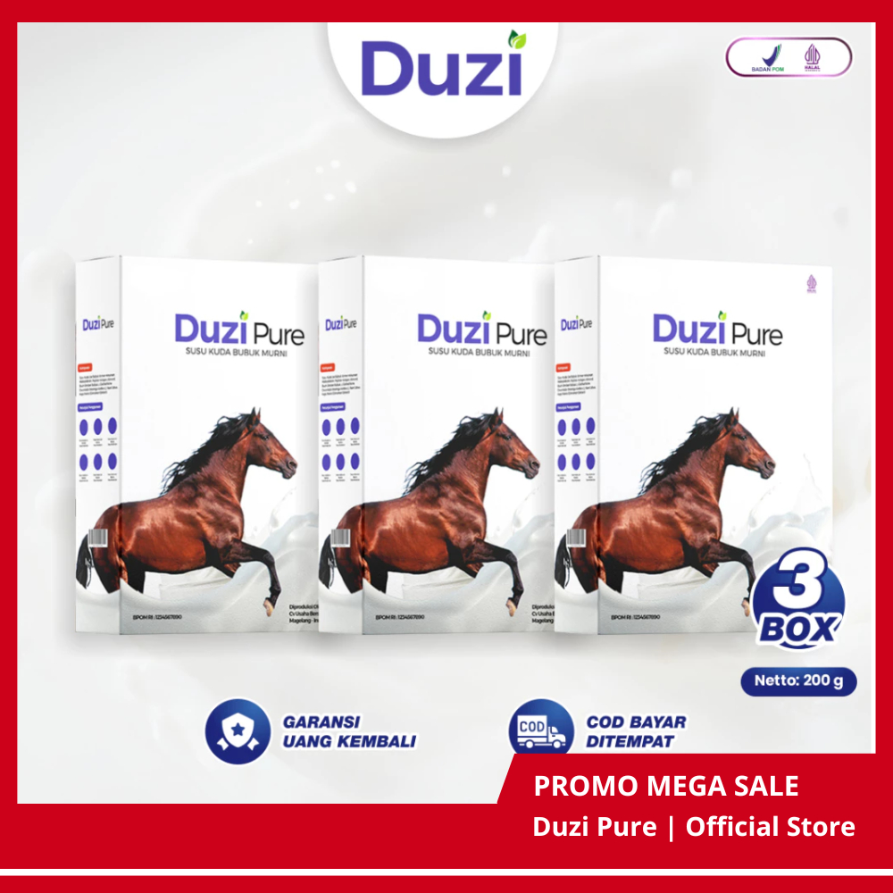 Jual Duzi Pure Susu Kuda Murni 100% Original Susu Kuda Liar Bubuk Nyeri ...