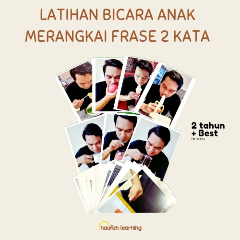 Jual Flashcard Merangkai 2 Kata - Frase Terapi Wicara | Shopee Indonesia