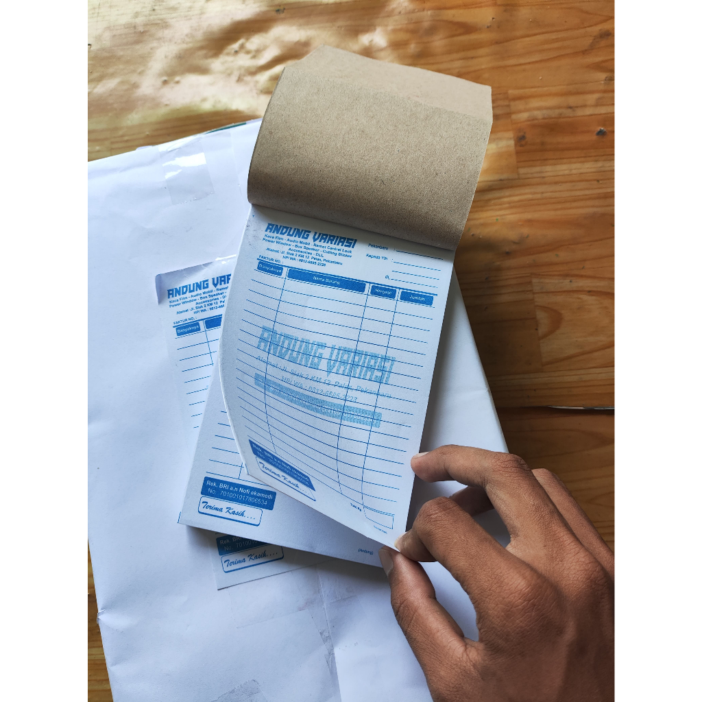 Jual nota Andung Variasi ukuran 1/4 folio 1 rim + bonus stempel ...