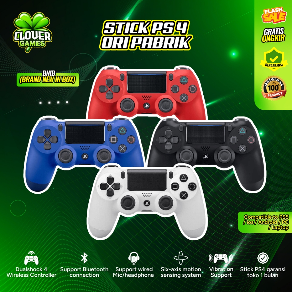 Jual Stick PS4 DS4 Original Pabrik - Stik PS 4 Dualshock 4 Wireless ...