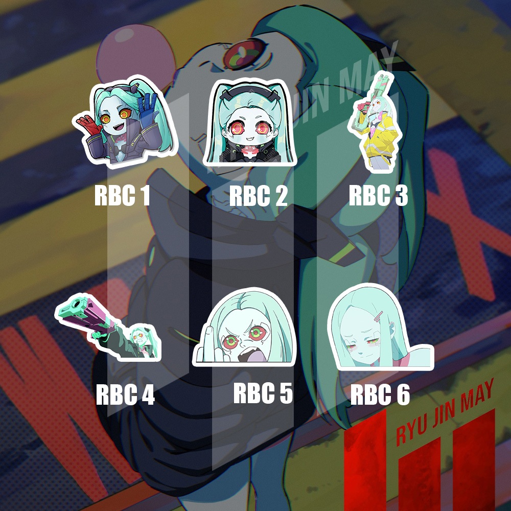 Jual Sticker Anime - Cyberpunk Edgerunners - Rebecca | Shopee Indonesia