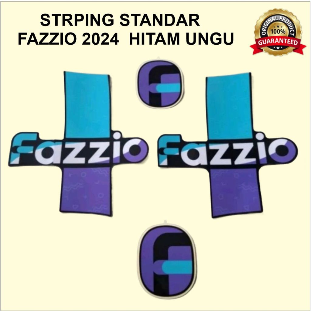 Jual Striping Yamaha fazzio 2024 2025 body Hitam toska list body berkualitas | Shopee Indonesia