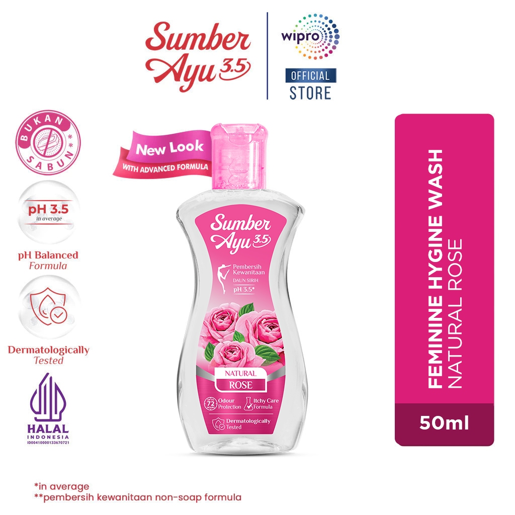 Jual Sumber Ayu Feminine Hygiene Wash Natural Rose - 50ml | Shopee ...