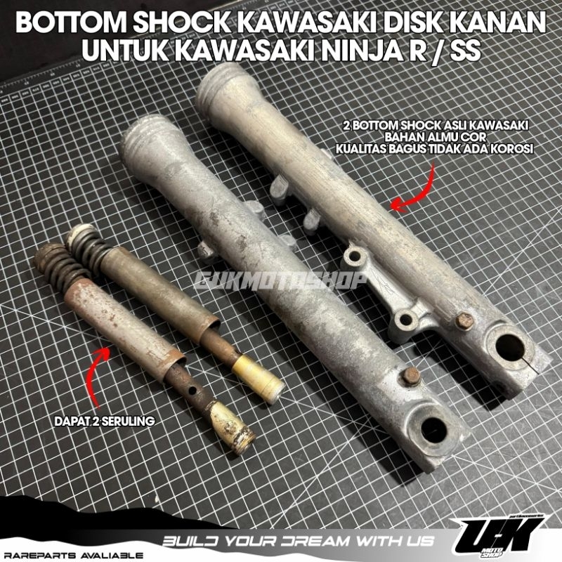 Jual bottom shock depan ninja r ss disk kanan copotan original | Shopee Indonesia