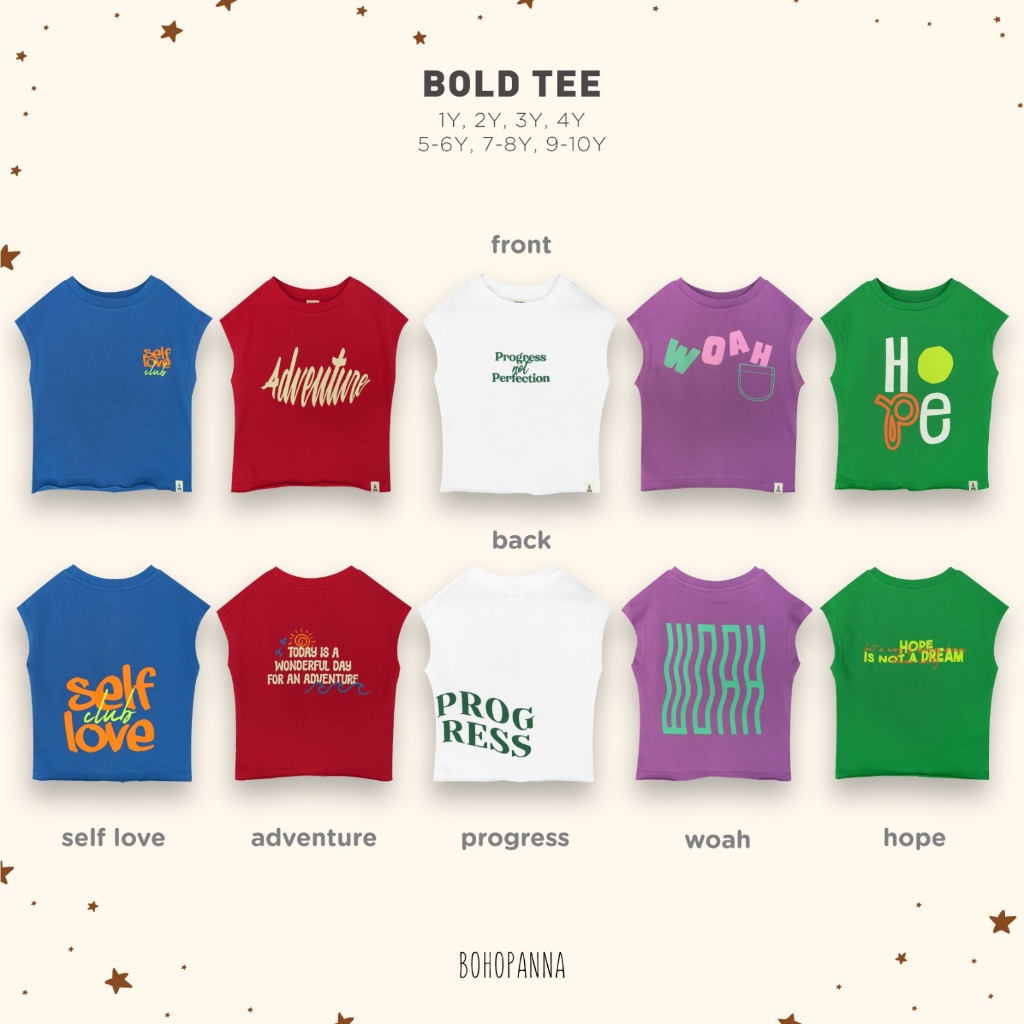 Jual Bohopanna Bold Tee (Atasan Anak) Kaos Kutung Anak Singlet Anak Bohopanna | Shopee Indonesia