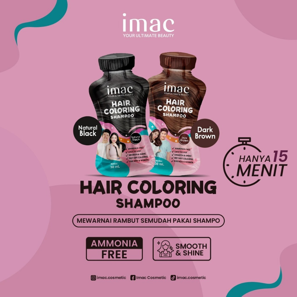 Jual Imac Shampoo Coloring Sachet 30ml - Shampoo Pewarna Rambut ...