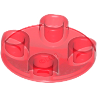 Jual Lego Trans - Red Part 2654 Plate, Round 2 x 2 with Rounded Bottom ...
