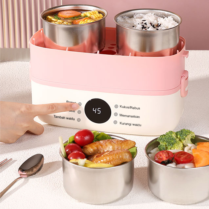 Jual Vinero Fers Cooker Lunch Box Portable Warmer Kotak Makan Pemanas ...