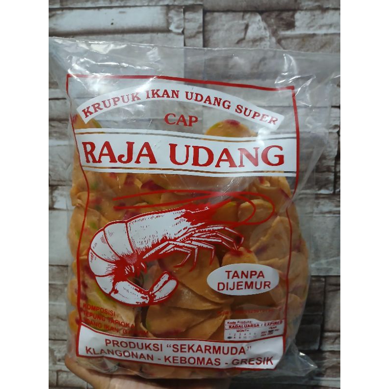 Jual Krupuk Kerupuk Ikan Udang Super Cap Raja Udang 500 gram Bentuk ...