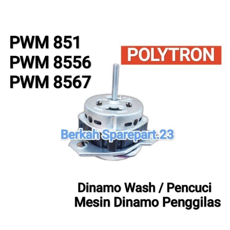 Jual DINAMO WASH POLYTRON 8,5 Kg PWM 851 8556 8567 Motor Pencuci Mesin Cuci 2 Tabung Politron ...