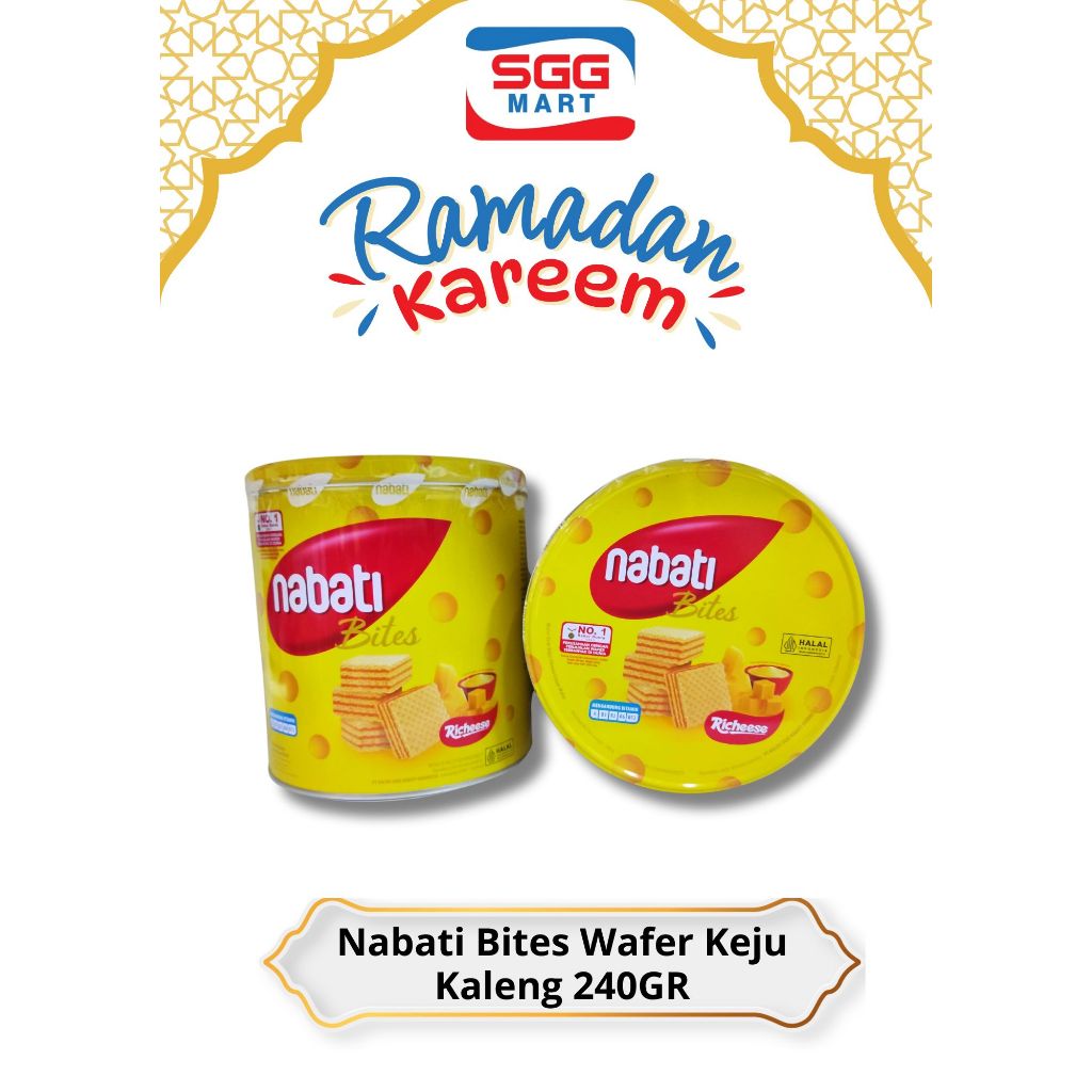 Jual Nabati Bites Wafer Kecil Kaleng 240gr [Keju & Cokelat] Snack Khas ...