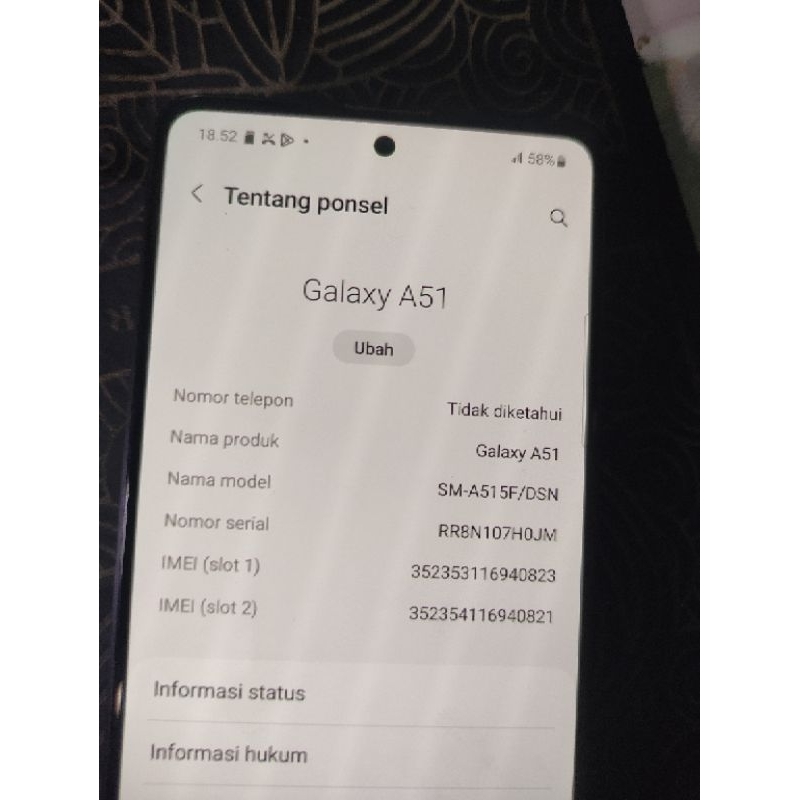 Jual mesin ONLY samsung a51 normal perawan | Shopee Indonesia