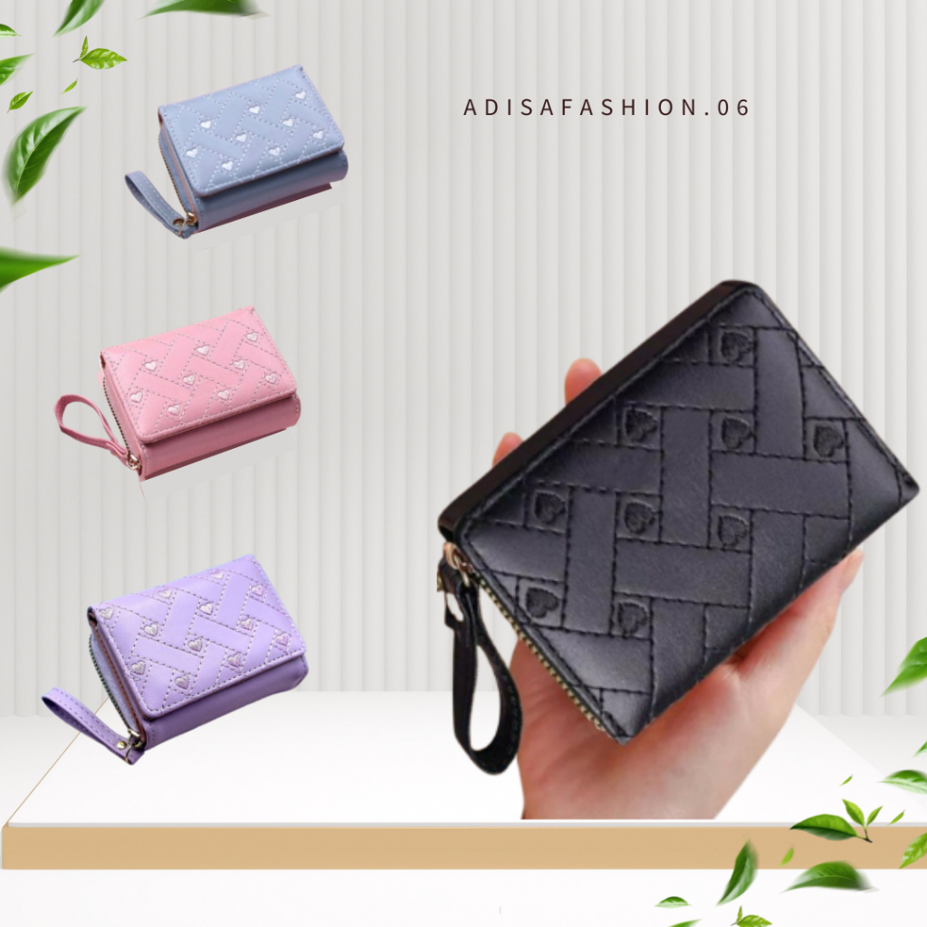 Jual Dompet Wanita Aurora Dompet Lipat Dompet Genggam Dompet Kartu Koin Dompet Mini Wanita ...