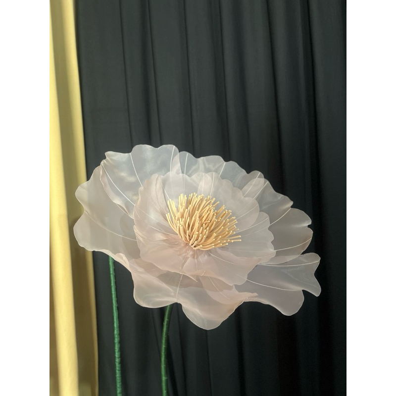 Jual Giant Flower Peony Poppy Bunga Hiasan Kain Organza Kelopak Besar ...