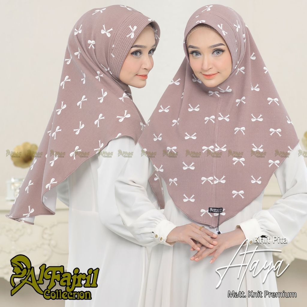 Jual Jilbab Instan Pita Coquette Knit Premium Pet Busa Ori Al Fajril ...